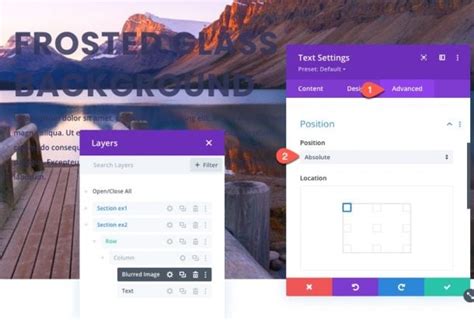How To Create A Frosted Glass Background Design In Divi