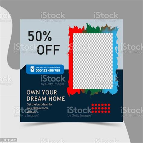 Desain Poster Media Sosial Perusahaan Ilustrasi Stok Unduh Gambar