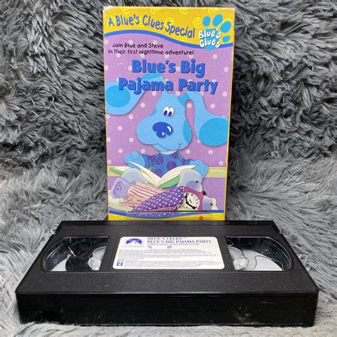 Blues Clues Blues Big Pajama Party Vhs 1999 Play Along With Blue