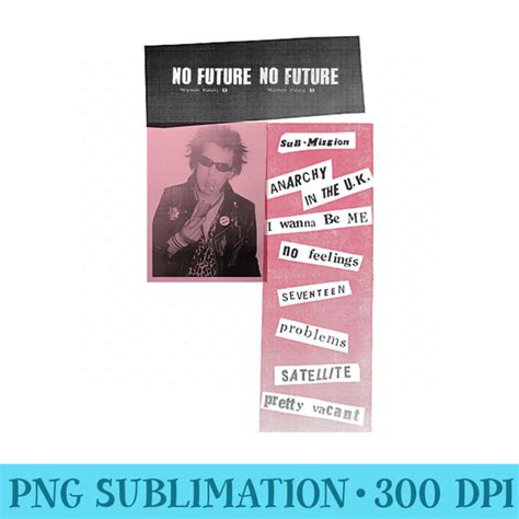 Sex Pistols Official Pink No Future Premium Png Prints Inspire Uplift