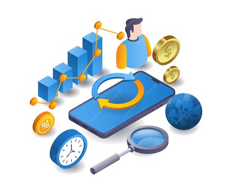 Premium Vector Smartphone Analysis Of Business Management Developments