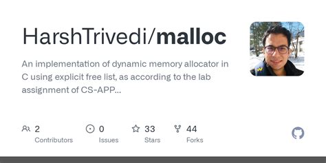 Github Harshtrivedimalloc An Implementation Of Dynamic Memory Allocator In C Using Explicit
