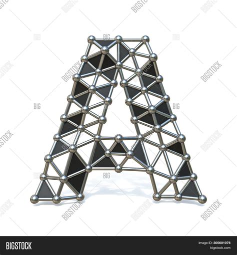 Wire Low Poly Black Image Photo Free Trial Bigstock