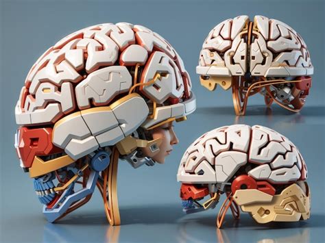 Premium Photo Detailed 3d Illustration Of A Human Brain Anatomical Model