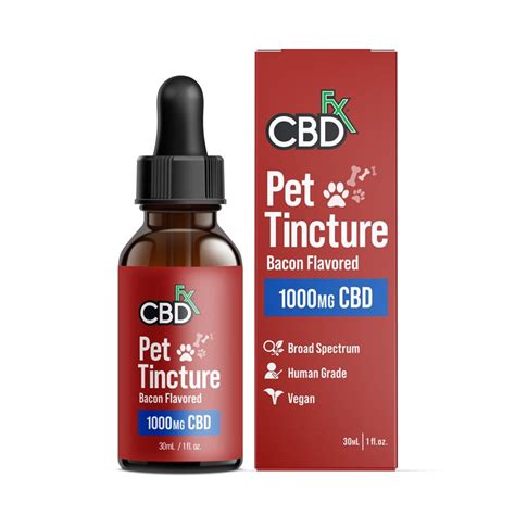 Cbdfx Cbd Oil For Pets Large Breeds Broad Spectrum Thc Free Bacon