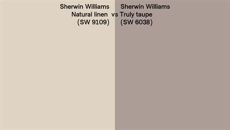Sherwin Williams Natural Linen Vs Truly Taupe Side By Side Comparison