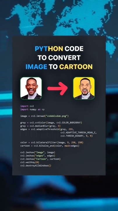 Real Image Convert Into Cartoon By Python Webdesign Python Youtube