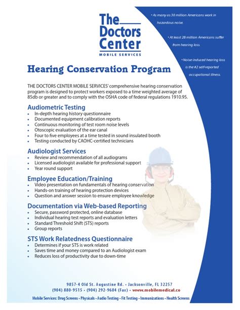 Hearing Conservation Program Mobile Hearing Testing Mobile