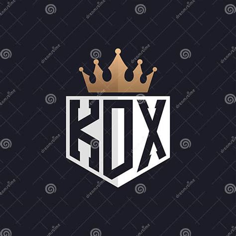 Luxury Kdx Logo With Crown Elegant Initials Kdx Letter Logo For