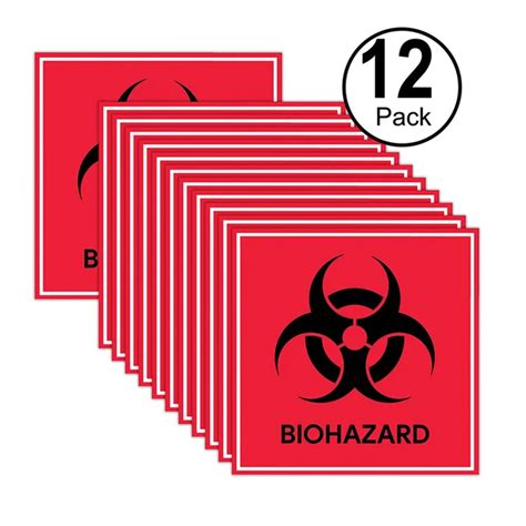 Biohazard Symbol Red