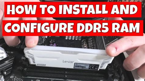 How To Install Ddr5 Ram Into Pc And Expo Docp Xmp Bios Settings You Must