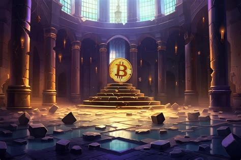Tech Temple Protecting Digital Assets Premium Ai Generated Image