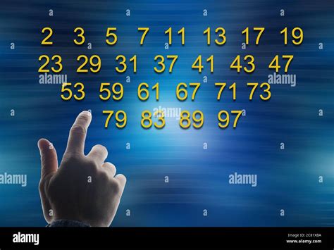 First Prime Numbers In The Range From To Stock Photo Alamy