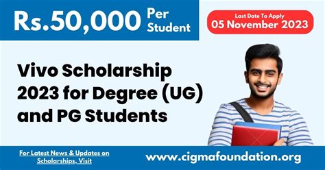 Vivo Scholarship 2023 For Degree Ug And Pg Students Apply Online