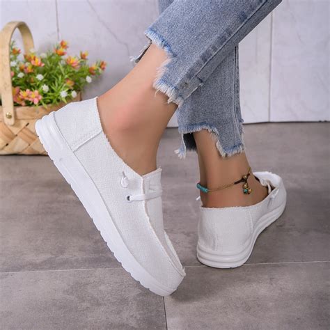 Womens Casual Sports Shoes Lightweight And Non Slip Flat Shoes Lace