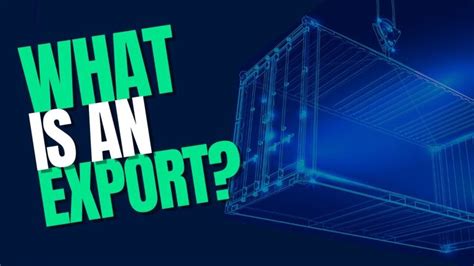 Shipping Solutions Export Software On Linkedin What Is An Export