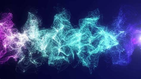 Particle Wave With Lance Effects Digital High Tech Particle Wave