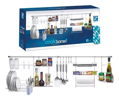 Kit Cozinha Suspensa Escorredor Peças Cook Home Arthi Parcelamento sem juros