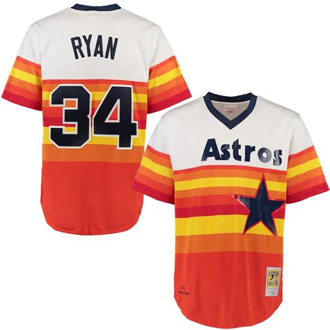 Mitchell And Ness Nolan Ryan Houston Astros White Throwback Authentic Jersey