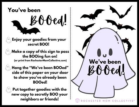 How To Boo Your Neighbor Ideas And Free Printable Rochester Mom