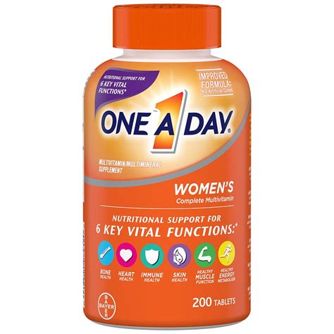 One A Day Womens Multivitamin Multimineral Supplement Tablets Walgreens