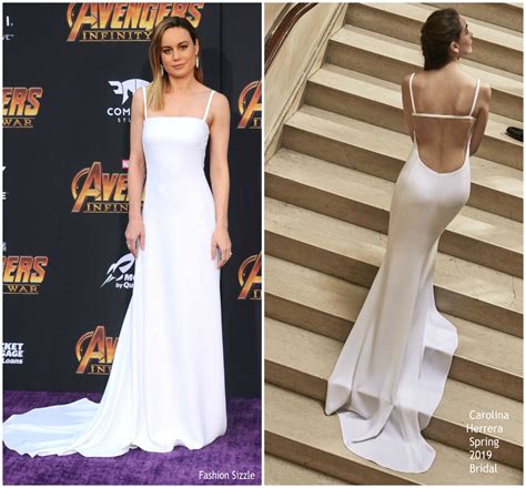 Brie Larson In Carolina Herrera ‘avengers Infinity War La Premiere
