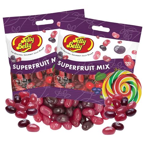 Superfruit Mix Jelly Beans Assorted Fruit Flavors Shareable Bagged Candy Multi
