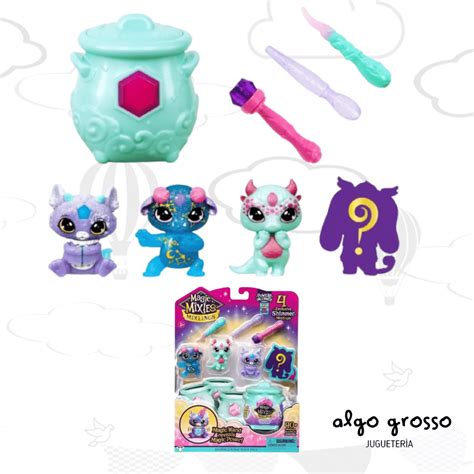 Magic Mixies Mixlings Serie 2 4 Mini Figuras Sorpresa En Caldero