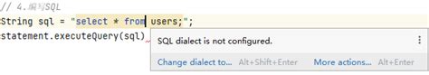 Idea连接mysql后sql语句报错：sql Dialect Is Not Configuredintellij Idealuck1y 数据库技术专区