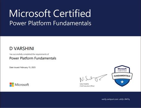 Exciting News Im Thrilled To Share That I Have Earned The Microsoft… Varsha Varshini