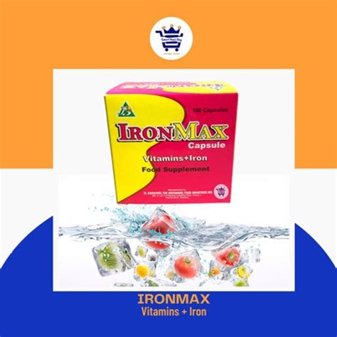 Hot Sale ☒﹍ Authentic Ironmax Multivitamins Iron 1 Box 100 Capsules [generic Counterpart Of