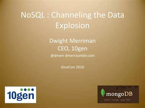 Nosql Session Gluecon May Ppt