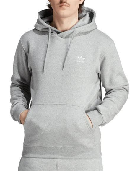 Adidas Originals Trefoil Hoodie Mens Grey Ugo Sports