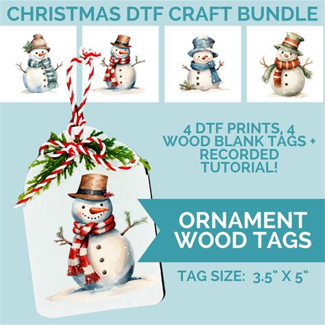 Holiday Tag Dtf Craft Kit Diy Kits Print Cut Craft