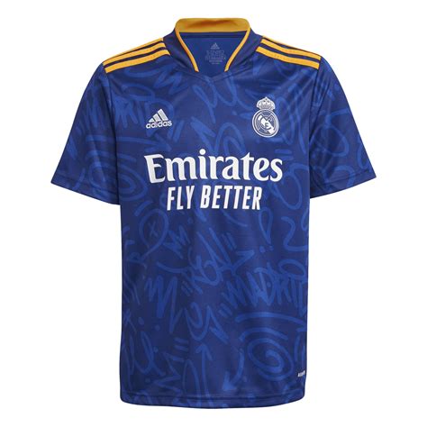 Adidas Real Madrid Away Junior Short Sleeve Jersey 2021 2022 Sport
