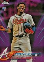 Ronald Acuna Jr Topps Chrome Update HMT Pink Refractor Price Guide Sports Card Investor