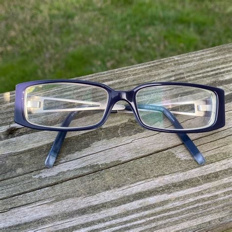 Dkny Accessories Dkny Blue Glasses Frames Rectangular 525 135 Dy467