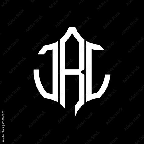 Jrl Letter Logo Jrl Best Black Background Vector Image Jrl Monogram