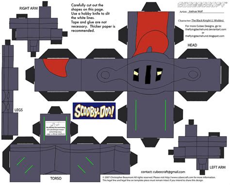 Black Knight Papercraft Toy Free Printable Papercraft Templates
