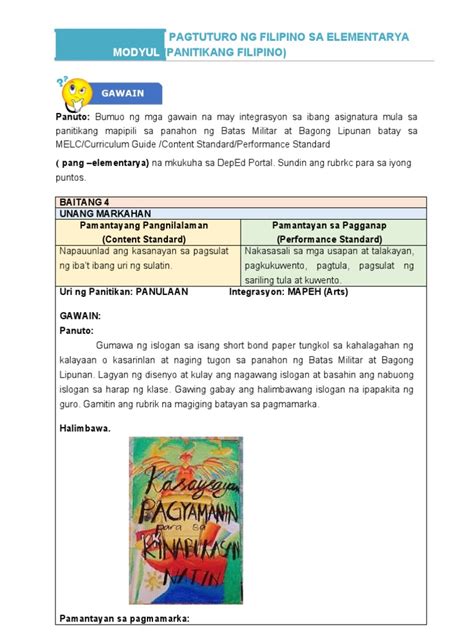Panapos Na Gawain Kabanata 9 Pdf