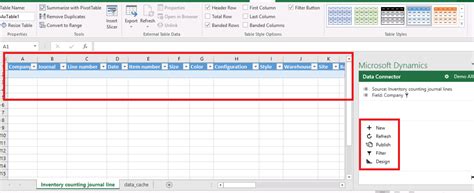 How To Import Counting Journal With Excel In Dynamics 365