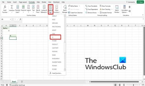 Cómo utilizar la función PI en Excel