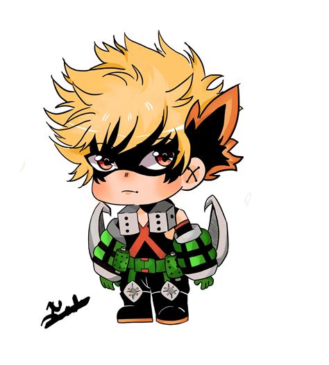 Bnha Bakugo Katsuki Chibi Fan Art By Aweirdmochifujoshi On Deviantart