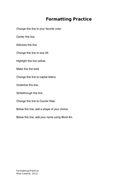 Text Formatting Techniques Guide Pdf