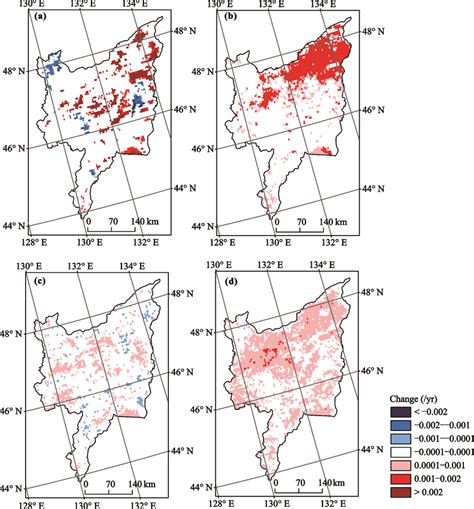 Spatial Distribution Of Seasonal Surface Albedo Trends In The Sanjiang Download Scientific
