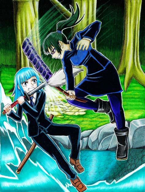 Jujutsu Kaisen Maki Vs Miwa By Yuudai Sato On Deviantart
