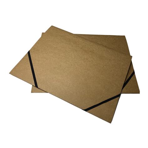 A4 Kraft Card 3 Flap Folder With Elastic Closure Cardboard Boxes Ni Ltd