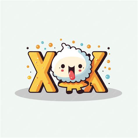 Premium Vector Vector Cute Type X Cartoon Style