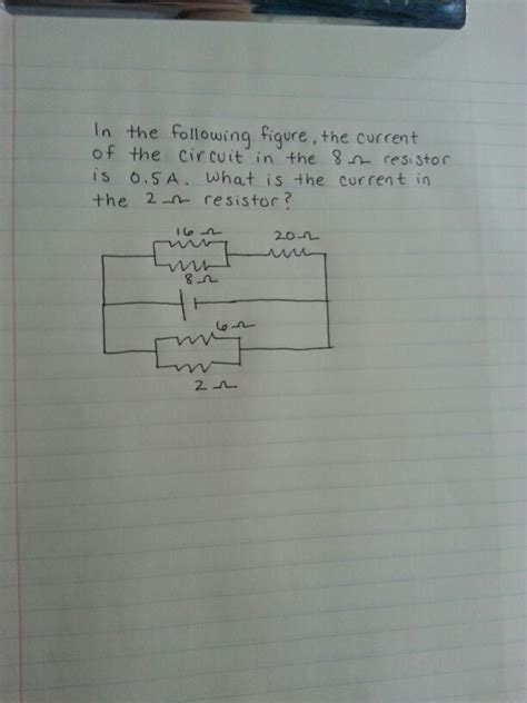 Solved In The Following Figure The Current Of The Circuit Chegg Com