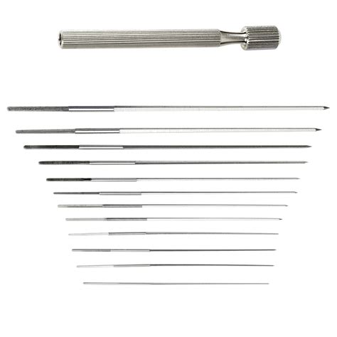 Set Cutting Broaches With Angles And Holder BullongÈ Trac 12 For Watchmaker